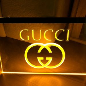 Other | Gucci Led Neon Light Sign 8x12 | Poshmark